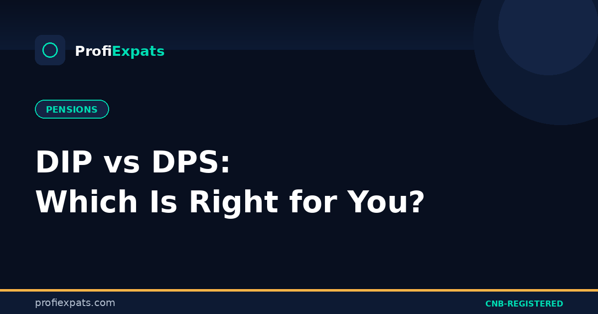 DIP vs DPS: Which Czech Pension Is Right for Expats?